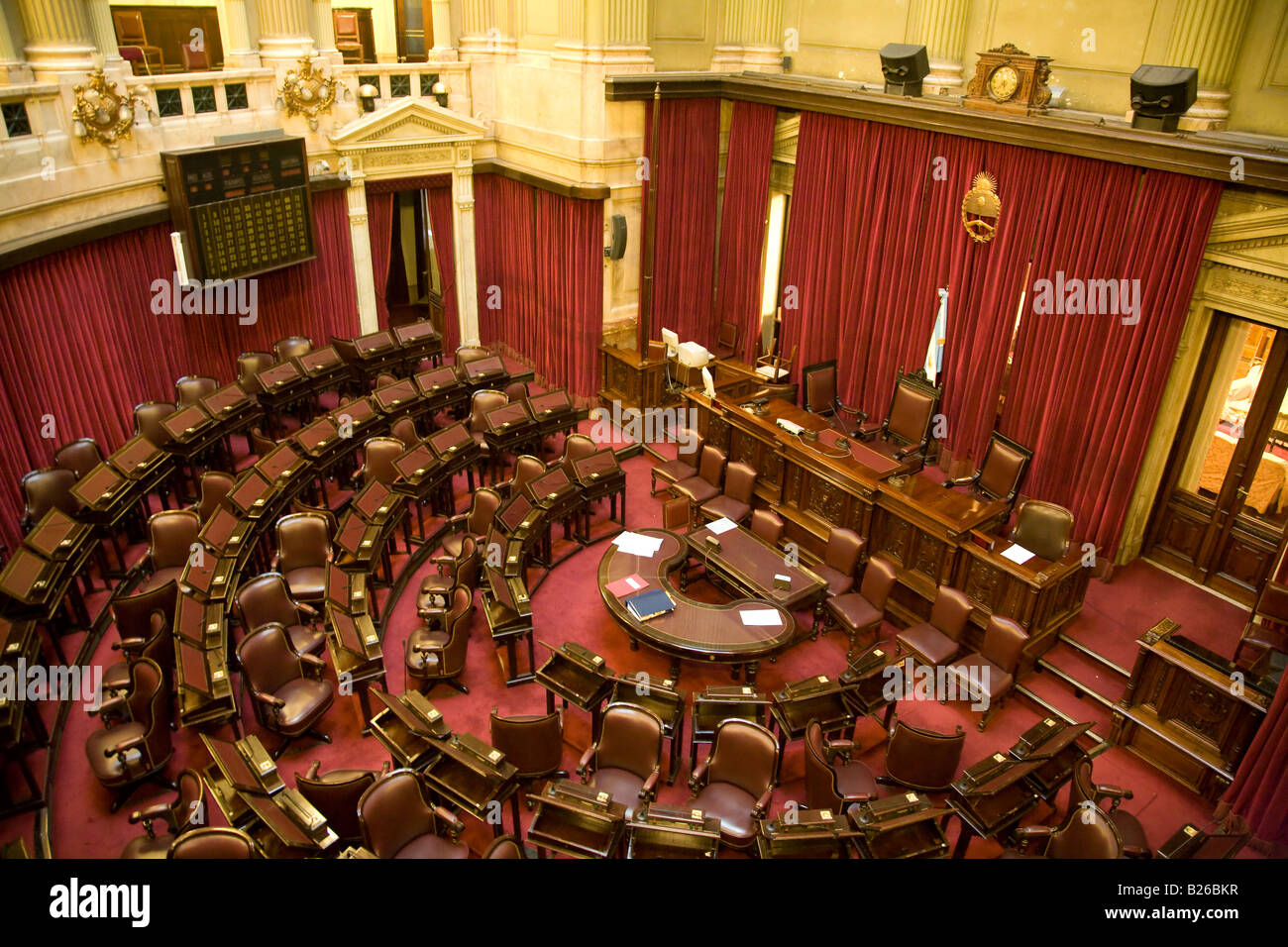 House of Congress, Senate Chamber, Buenos Aires Argentina Stock Photo ...
