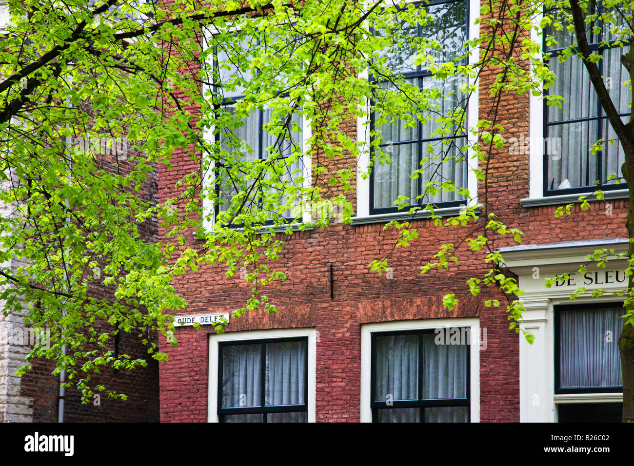 Oude Delft in Spring Delft Netherlands Stock Photo - Alamy