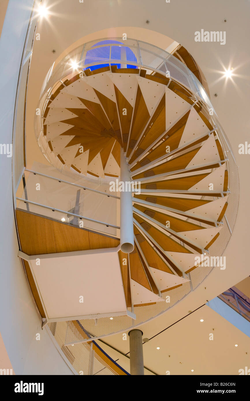 Spiral Staircase Architecture in Communication Museum, Museum fuer ...