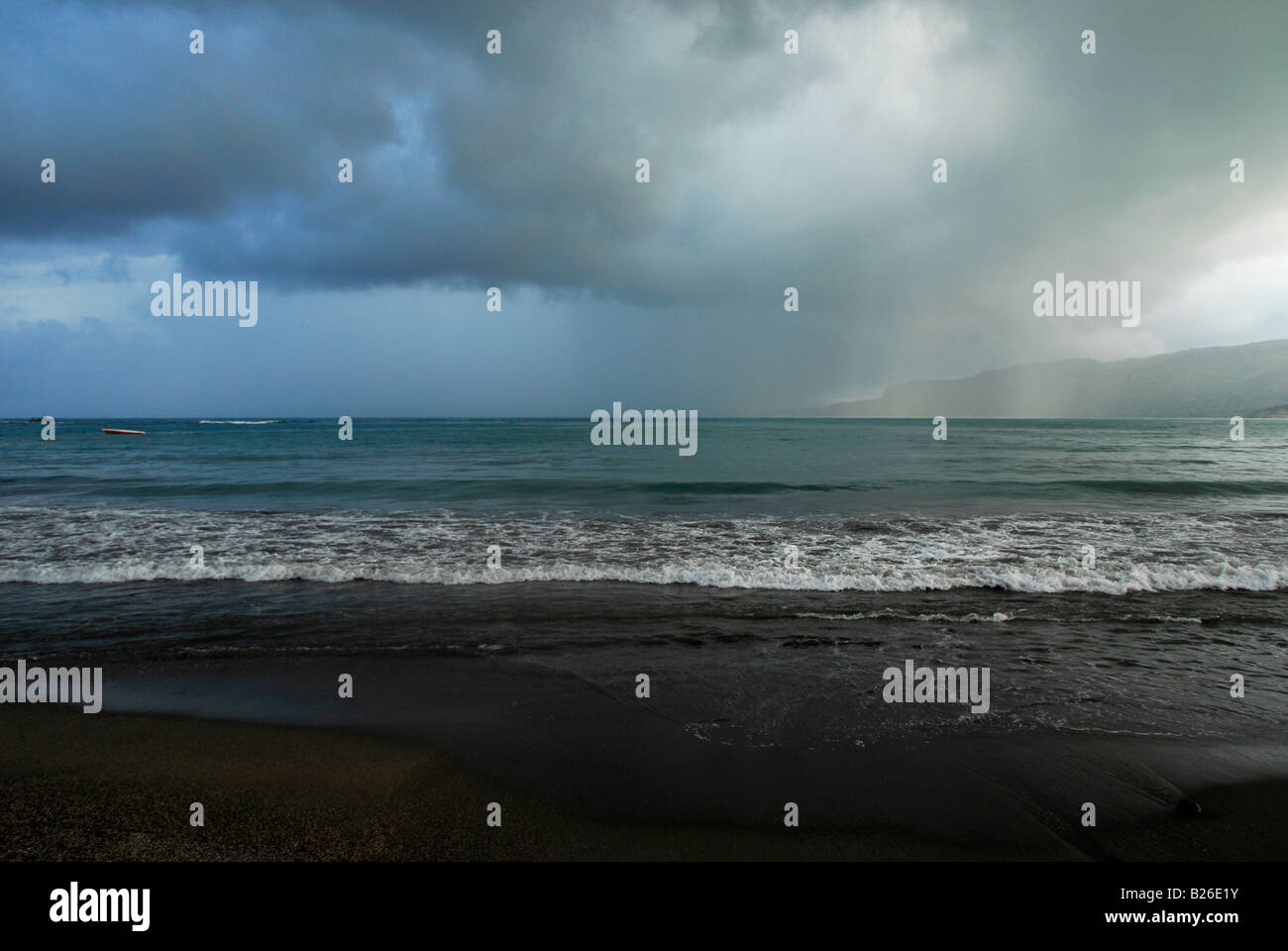 Stormy beach in Jacmel, Haiti, Hispaniola, Caribbean, Americas Stock ...