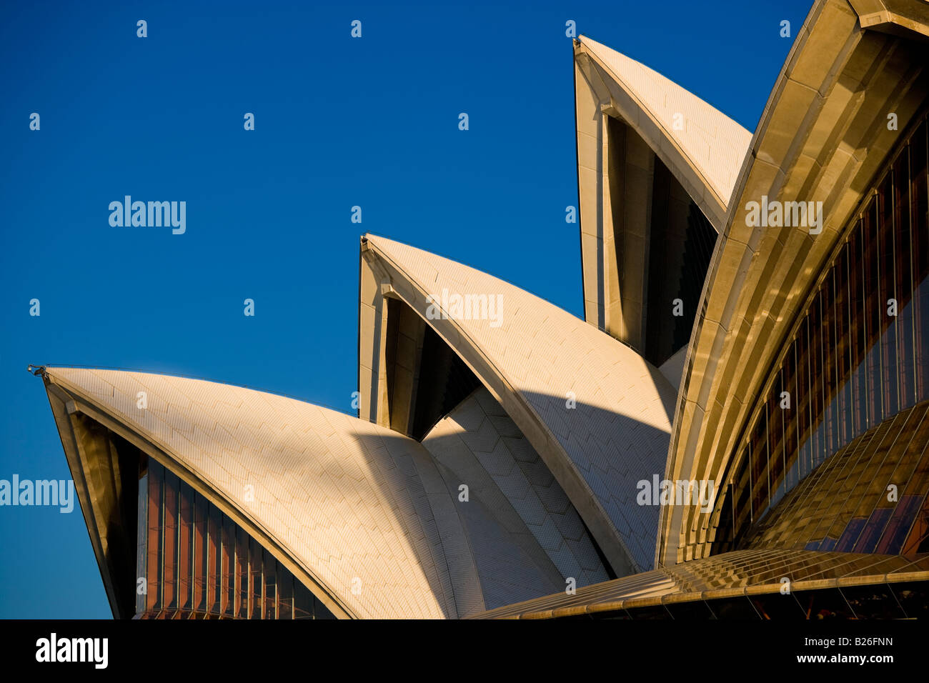 Sydney Opera House, detail. Roof line structure Stock Photo - Alamy