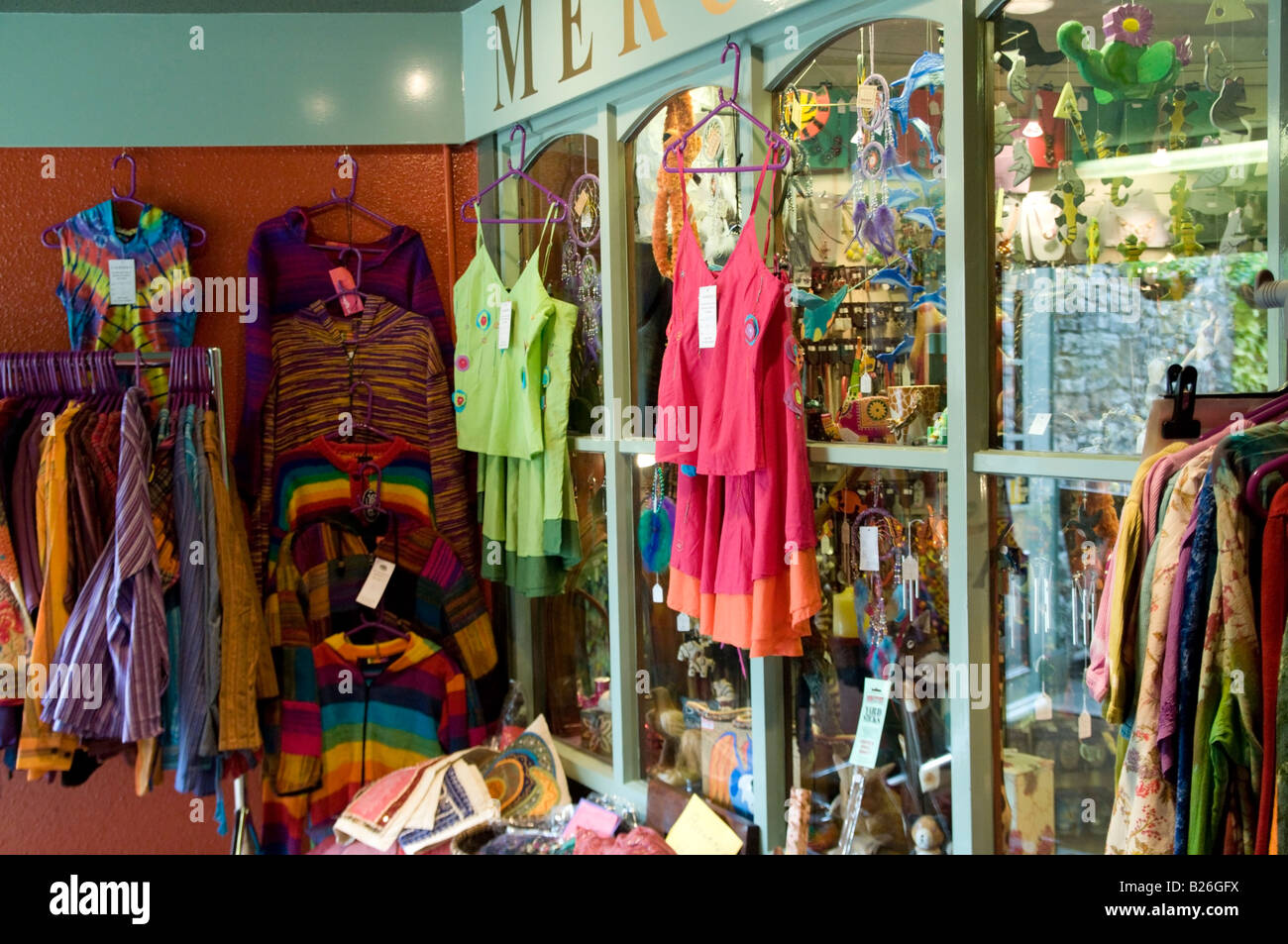 Clothes shop in Derbyshire Peak District England UK Stock Photo - Alamy