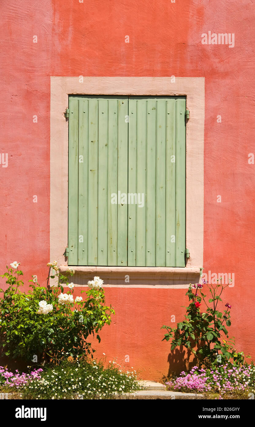 Window Roussillon Provence France Stock Photo - Alamy