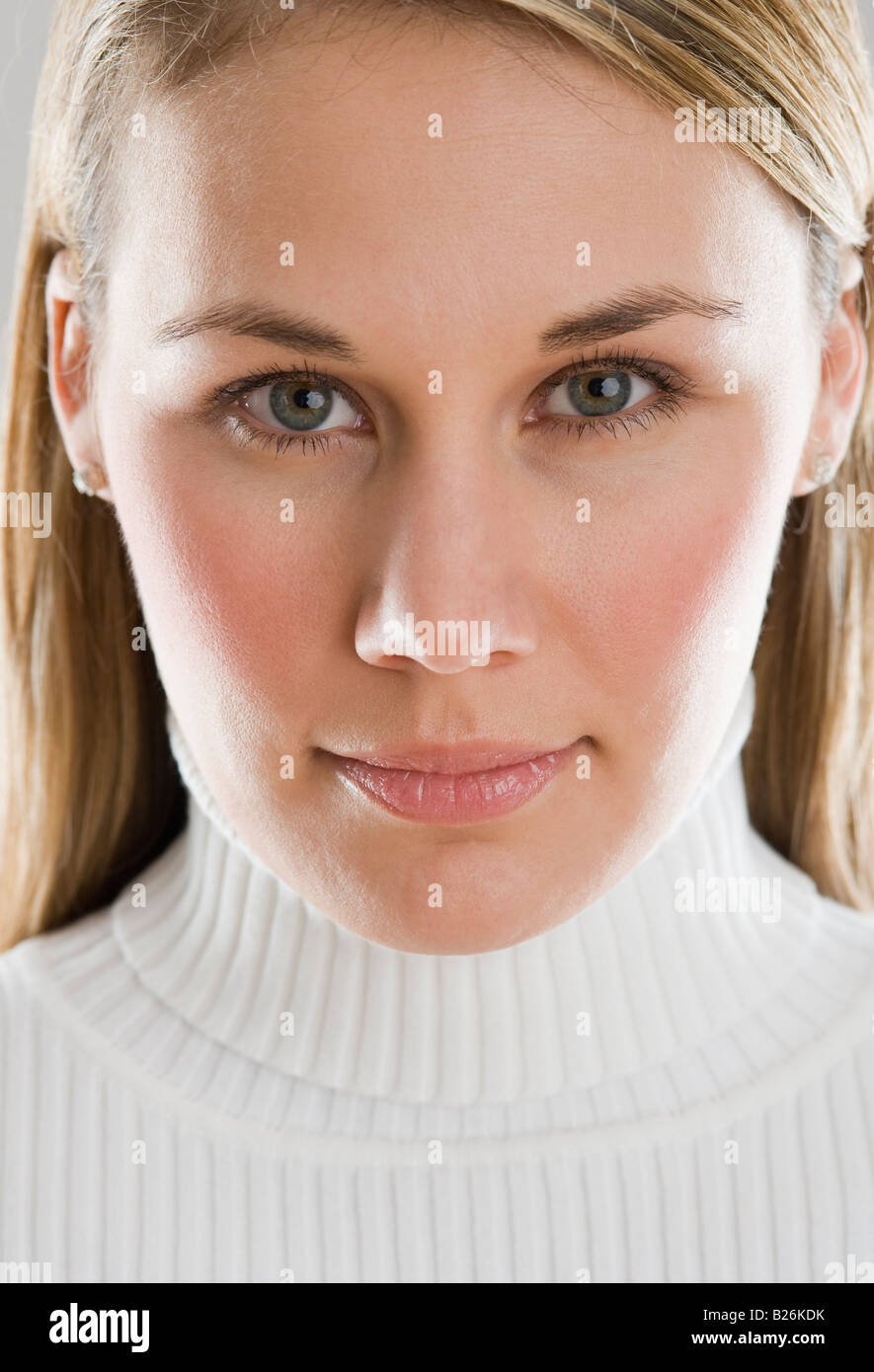 Womans face close up hi-res stock photography and images - Alamy