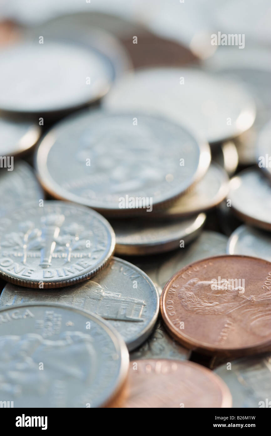 Pile of coins hi-res stock photography and images - Alamy