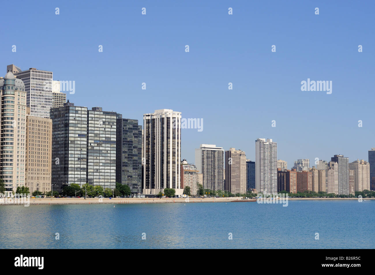 Chicago Lakefront Skyline Stock Photo - Alamy Chicago Lakefront Skyline Stock Photo - Alamy