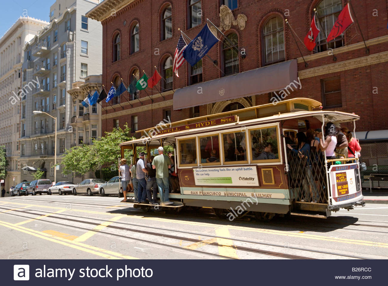 San Francisco Cable Car Powell Street Stock Photos & San Francisco ...