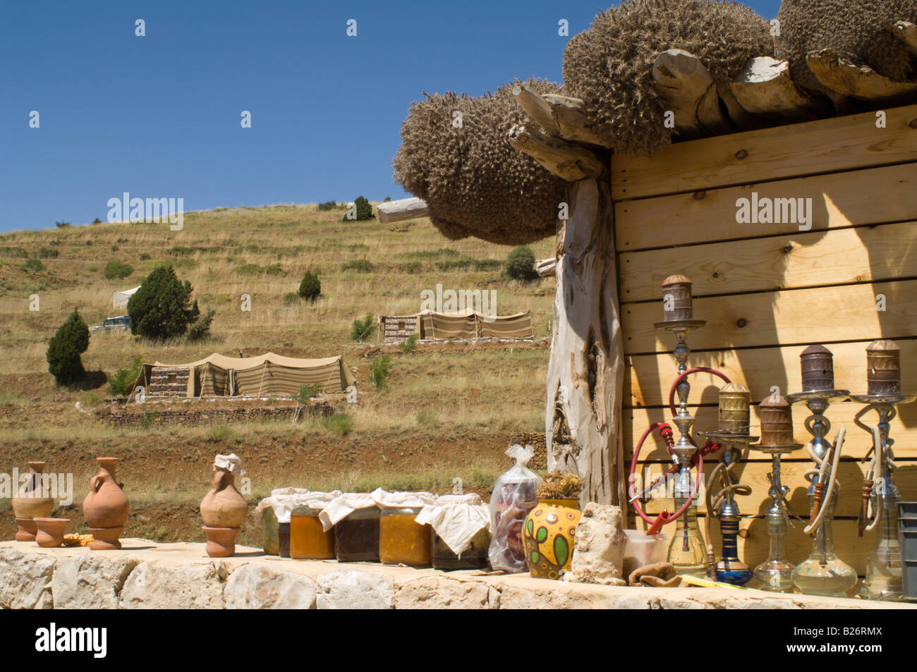 Camp-site in northern Lebanon Stock Photo - Alamy