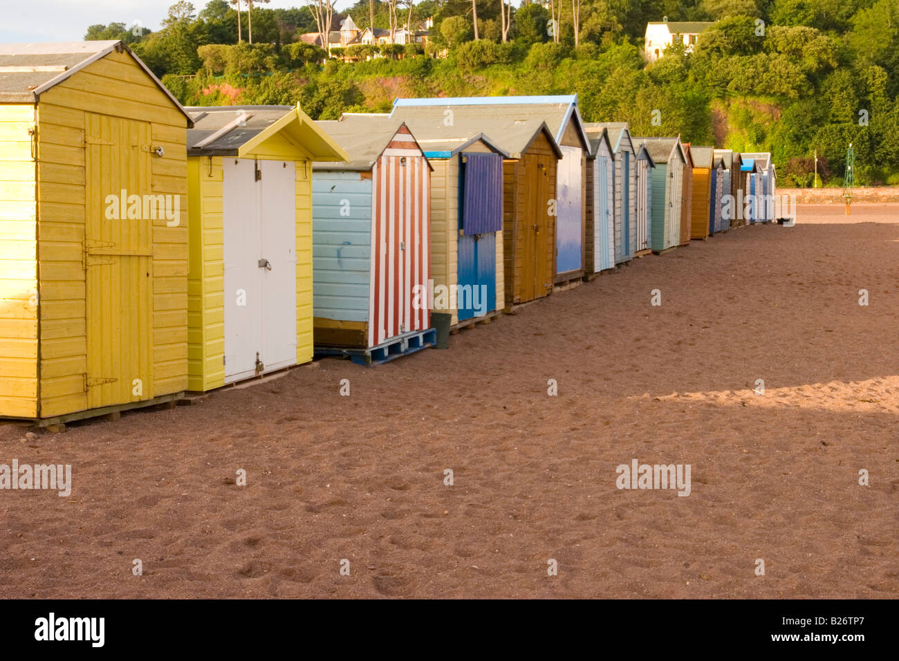 Teignmouth devon beach hut hi-res stock photography and images - Alamy