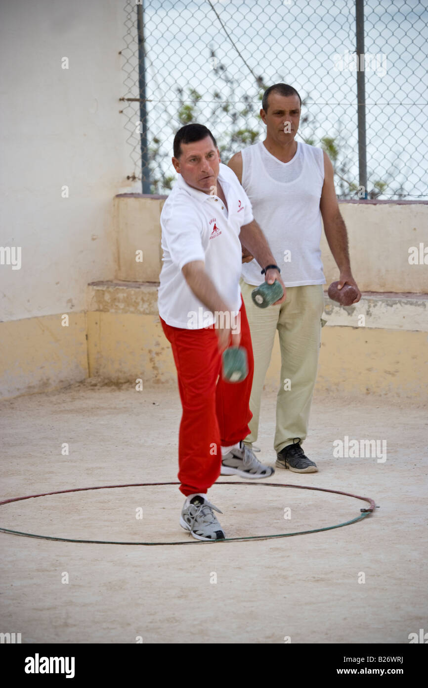 Maltese game boules bocci malta hi-res stock photography and images - Alamy