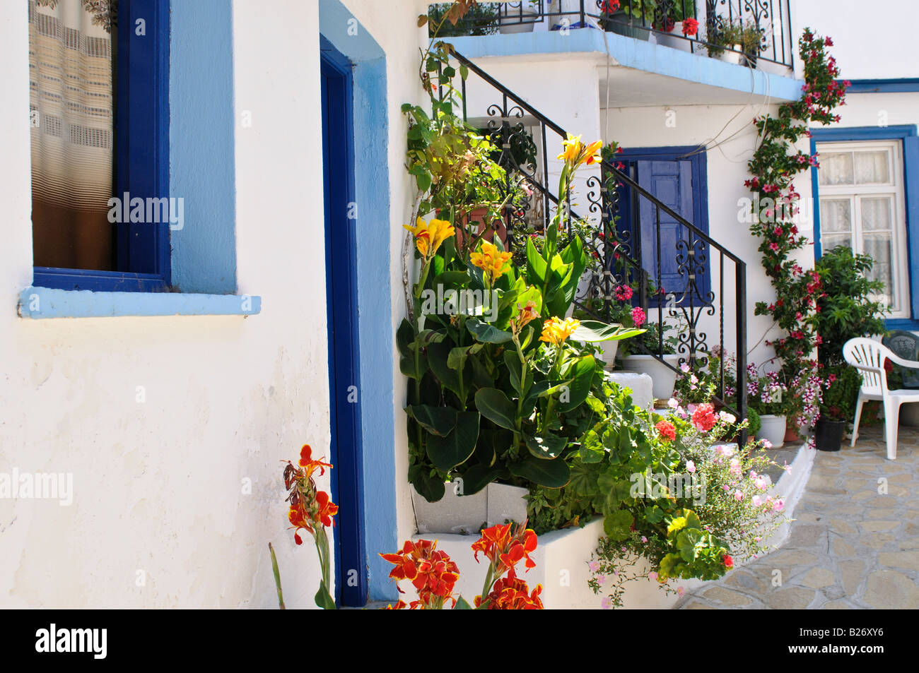 Manolates village Samos Greece Stock Photo - Alamy