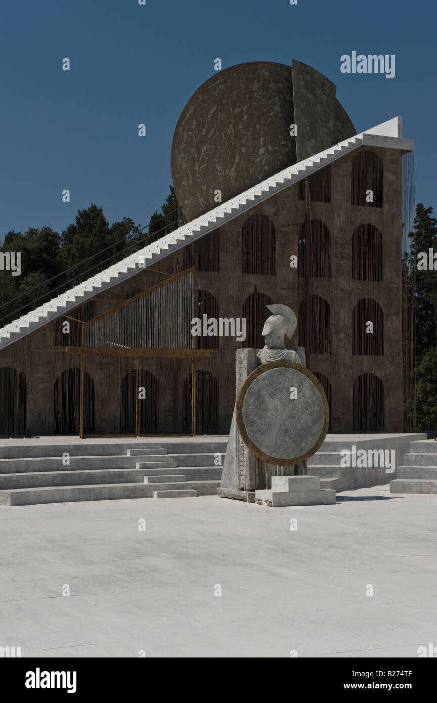 Stage set for 2008 production at Greek Theatre, Syracuse Stock Photo ...