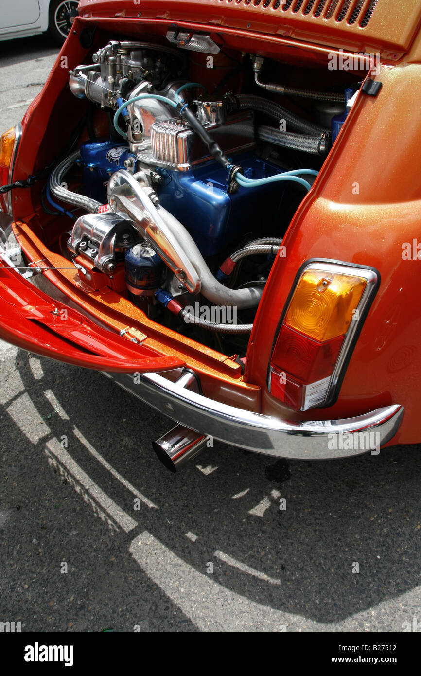customised fiat 500 car in street in rome italy Stock Photo - Alamy