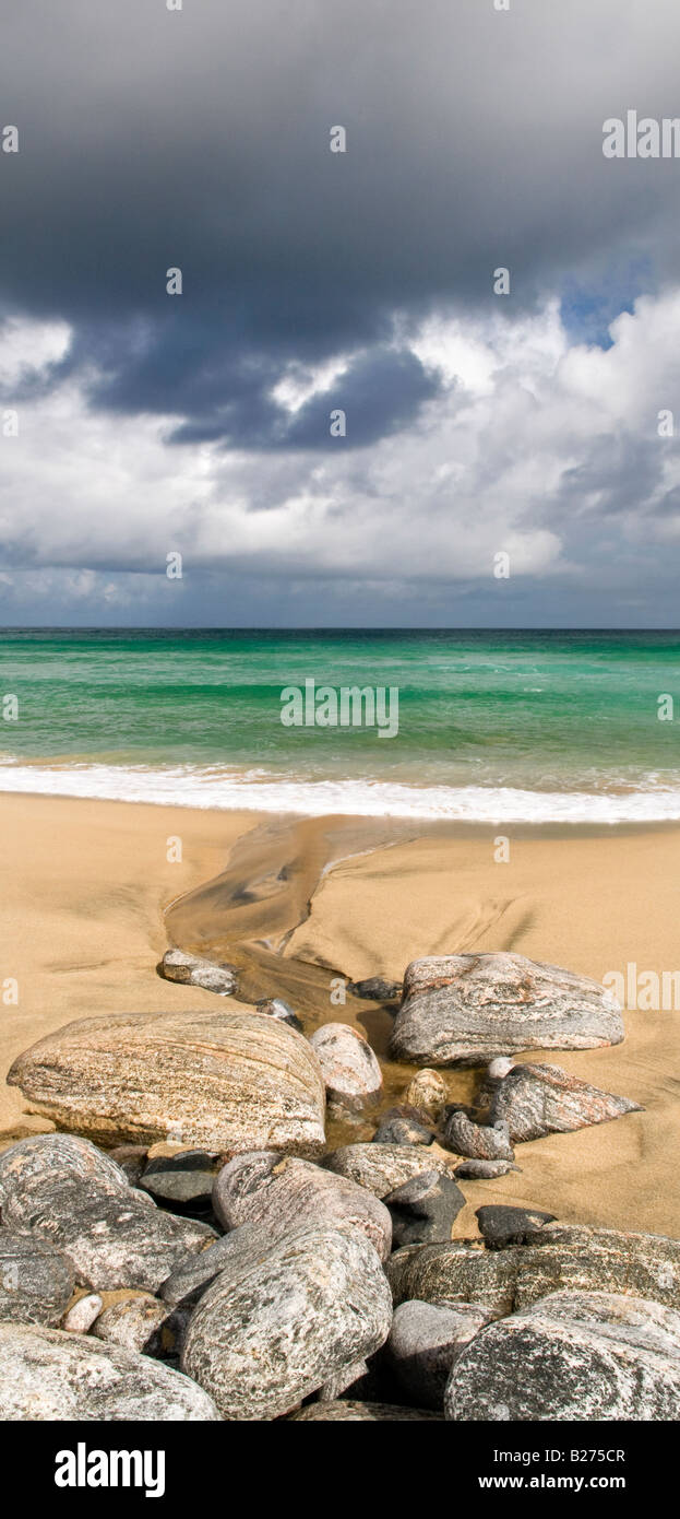 Dhail Mor beach on Isle of Lewis, Hebrides, Scotland, UK Stock Photo ...