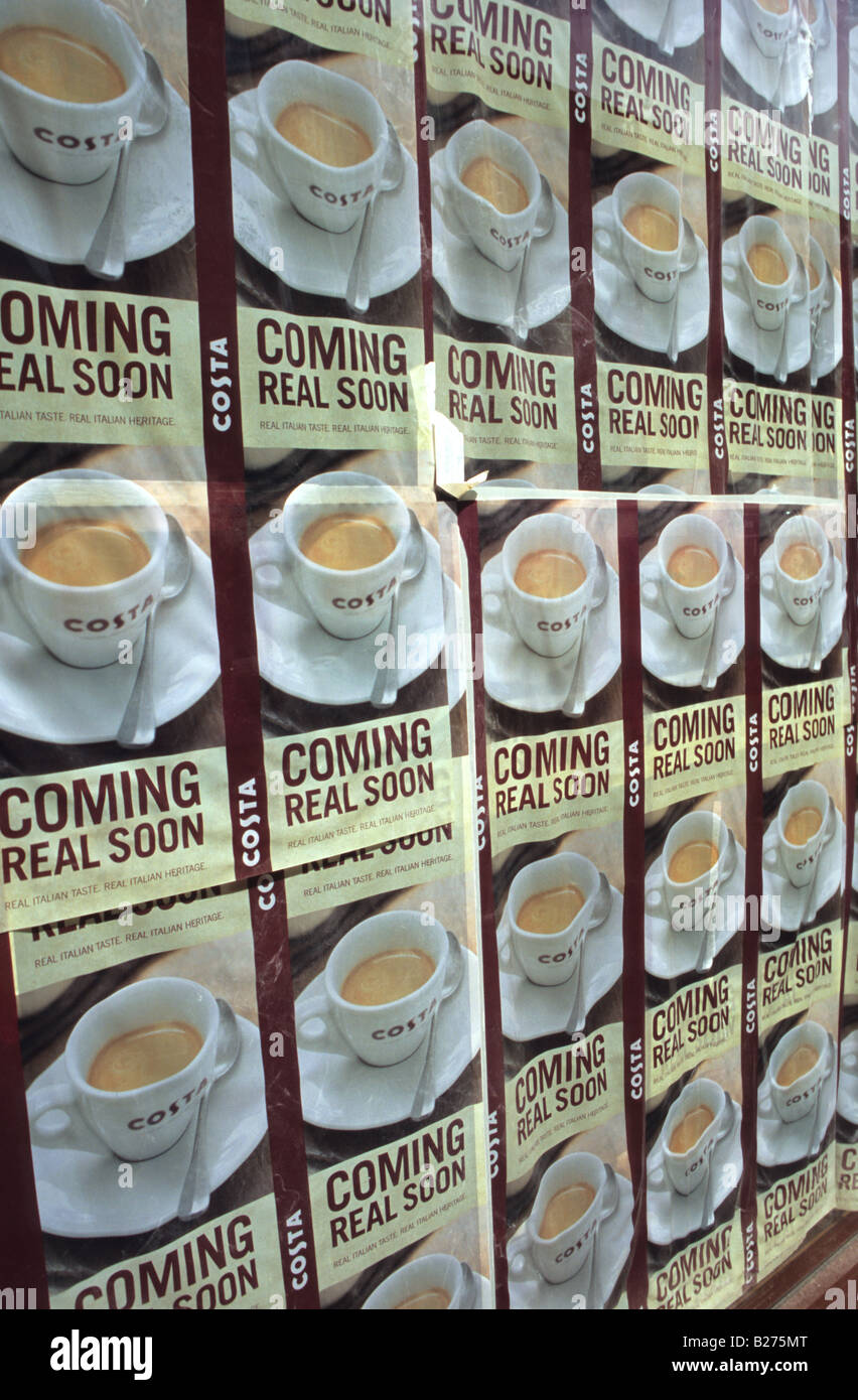 Costa Coffee Cafe Soon To Be Opened Stock Photo - Alamy