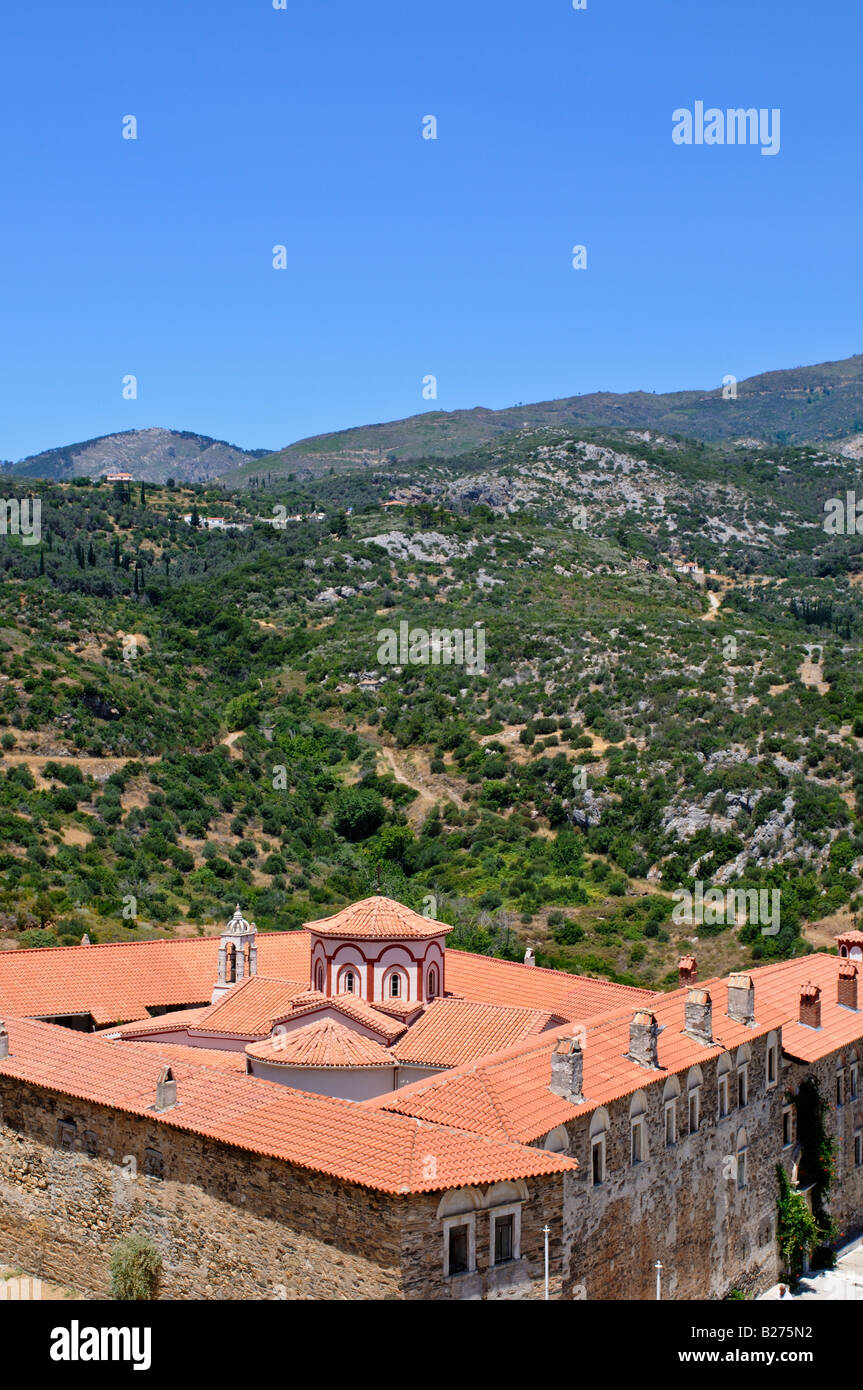 Megali Panagia Monastery of Virgin Mary Samos Greece Stock Photo - Alamy