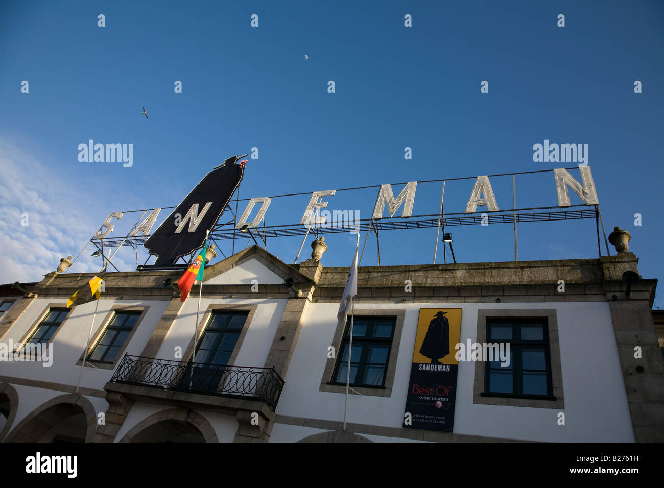 Sandeman port lodge, Porto, Portugal Stock Photo - Alamy