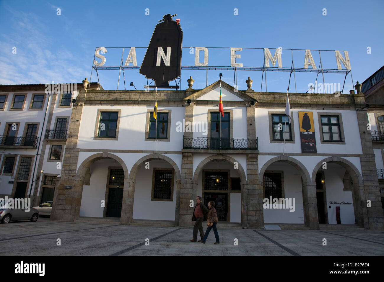 Sandeman port lodge, Porto, Portugal Stock Photo - Alamy