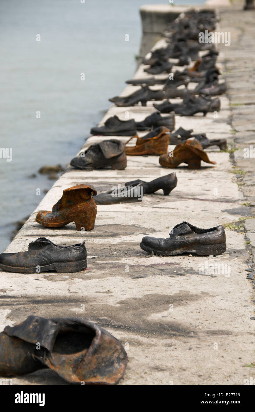 Holocaust memorial with shoes hi-res stock photography and images - Alamy
