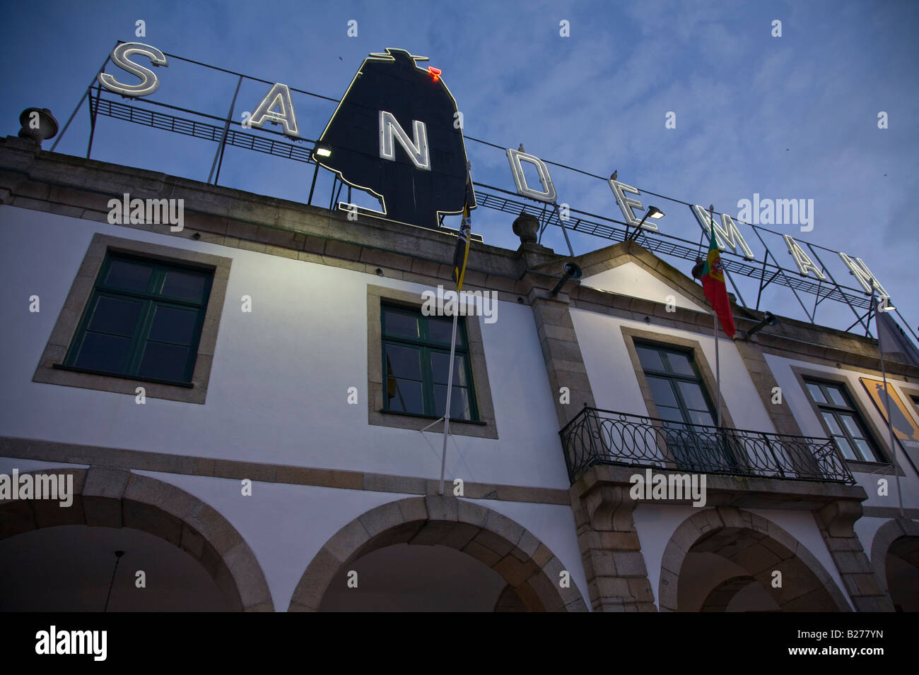 Sandeman port lodge, Porto, Portugal Stock Photo - Alamy