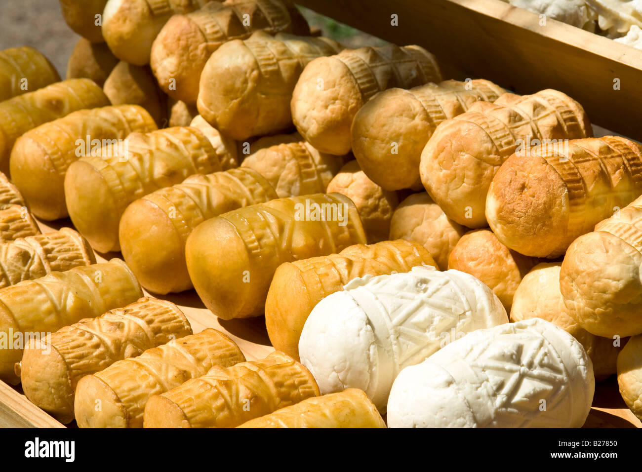 Oscypek cheese for sale Stock Photo - Alamy