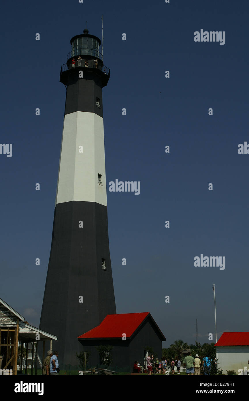 Tybee Island Lighthouse, Near Savannah Stock Photo - Alamy