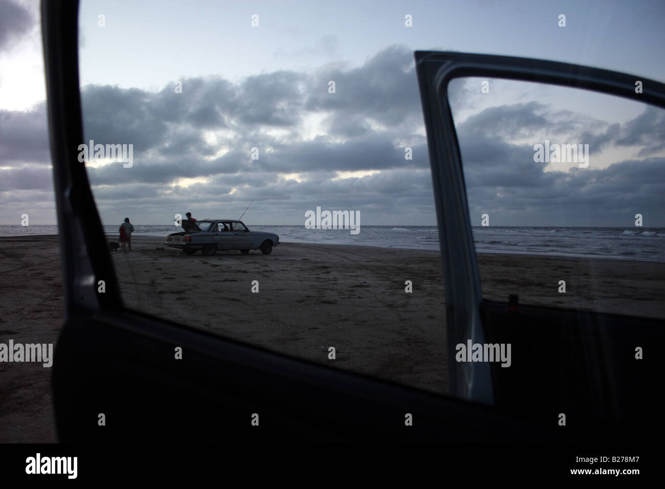 beach through car windows Stock Photo - Alamy