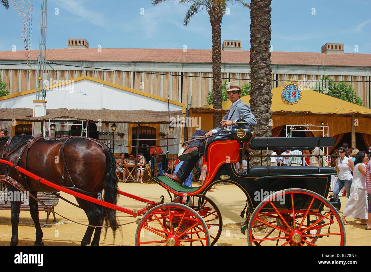 Feria de Caballo en Jerez / Horse Fair in Jerez de la Frontera Stock ...