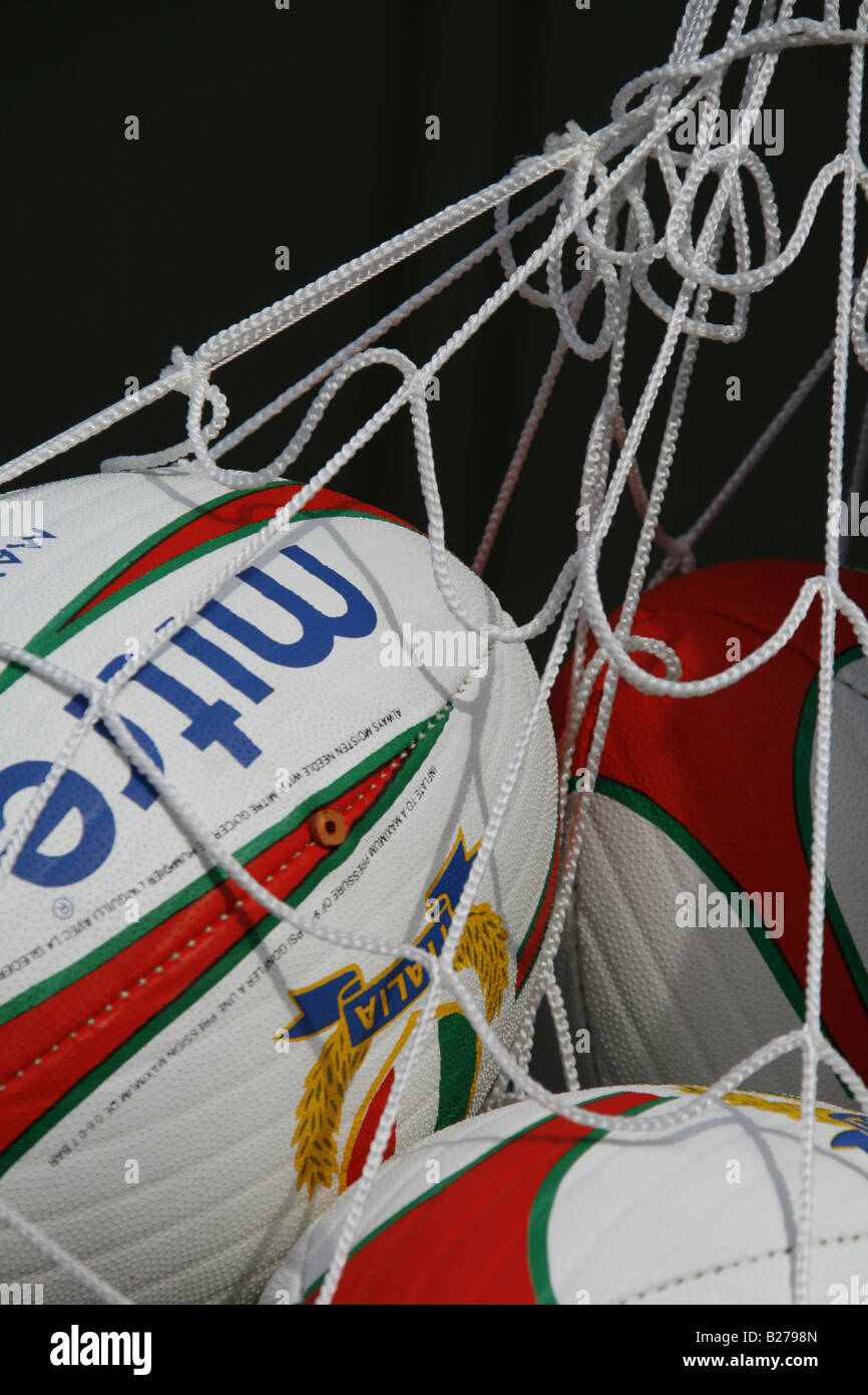 rugby balls in a bag Stock Photo - Alamy