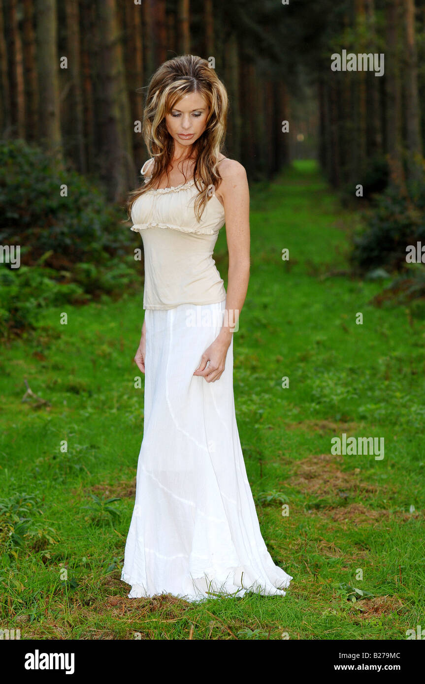 Model in woods hi-res stock photography and images - Alamy