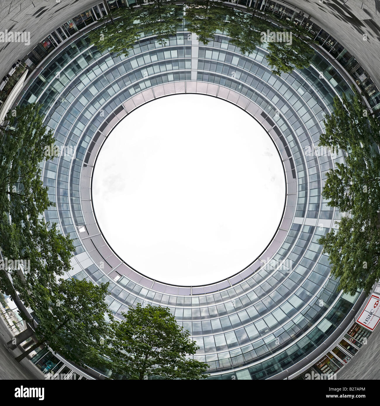 360 degrees view of a round office building in Warsaw Stock Photo - Alamy