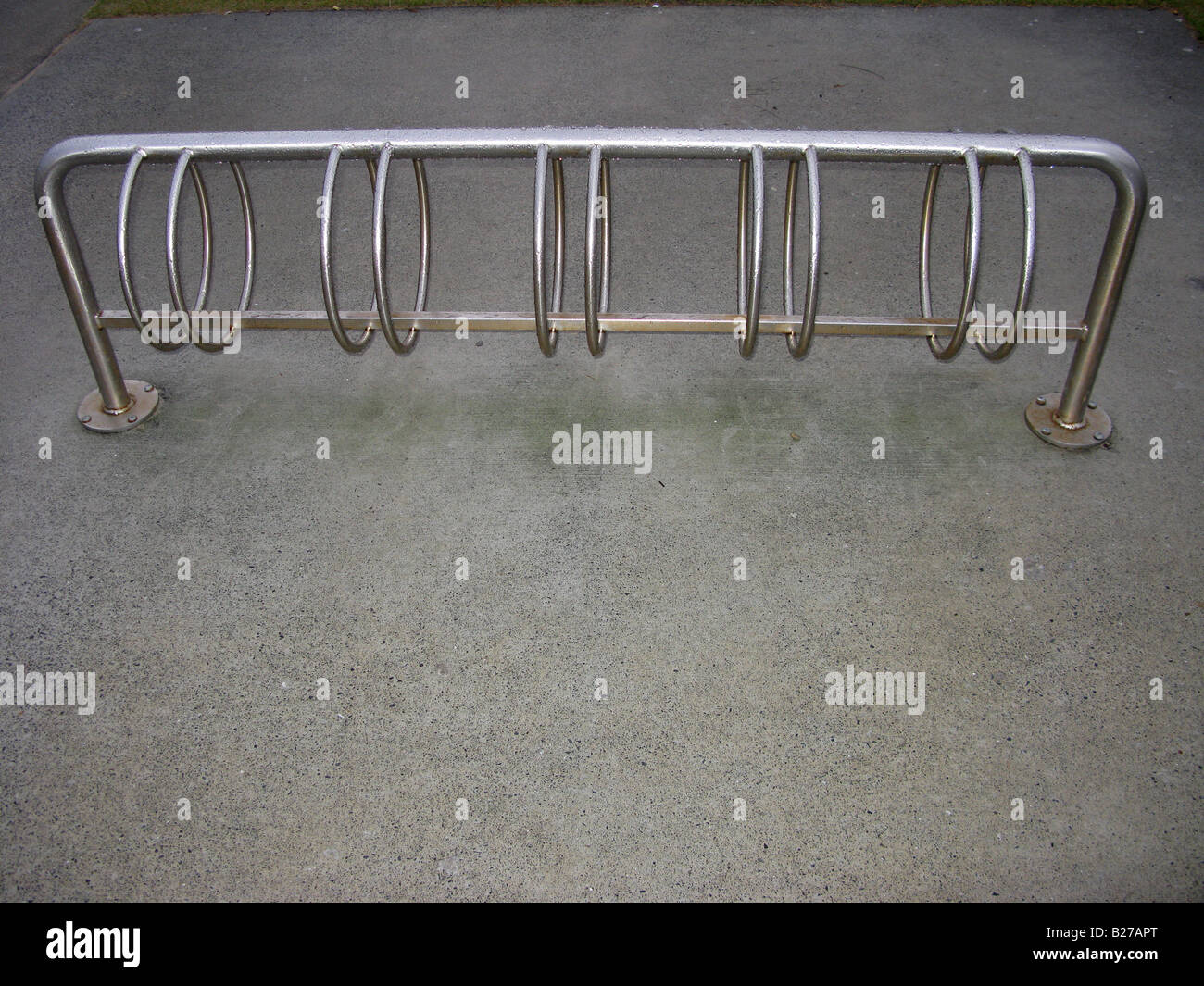 Empty bicycle rack Stock Photo - Alamy