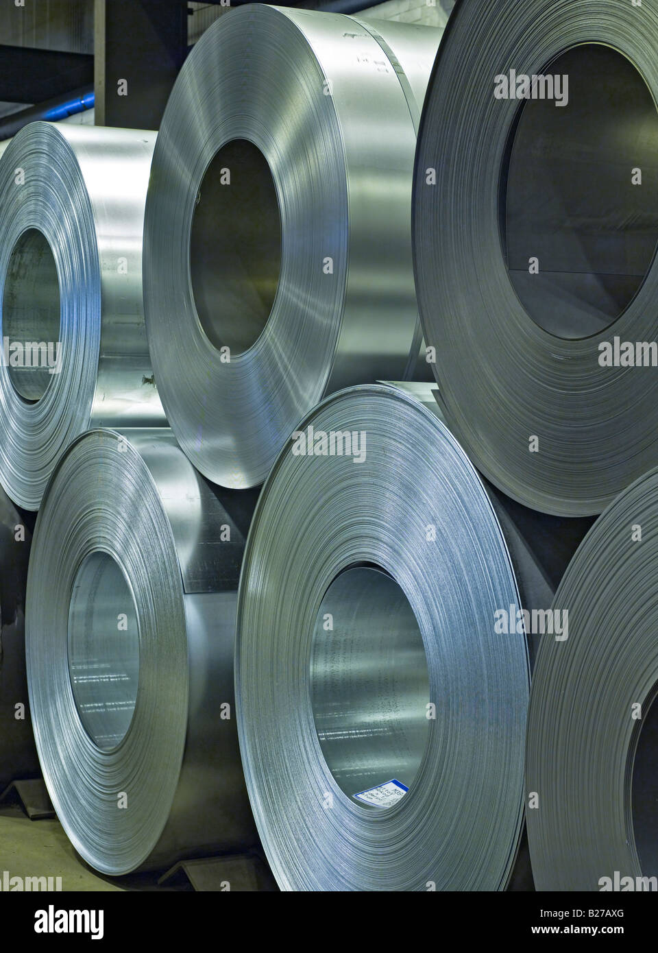 steel plate rolls at a steel factory Stock Photo - Alamy