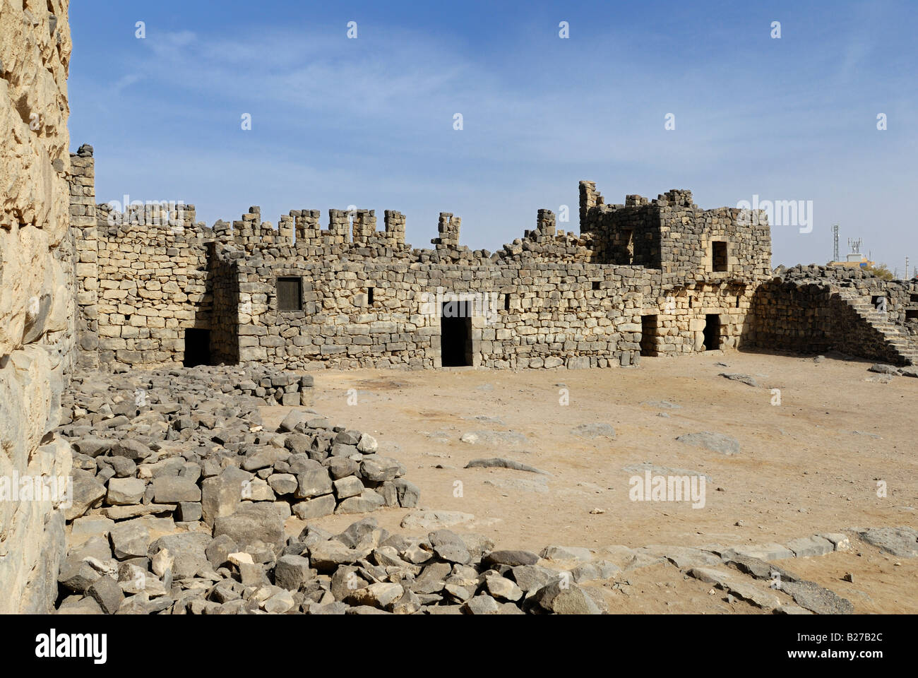 desert castle Qusar Al Azraq Jordan Arabia Stock Photo - Alamy