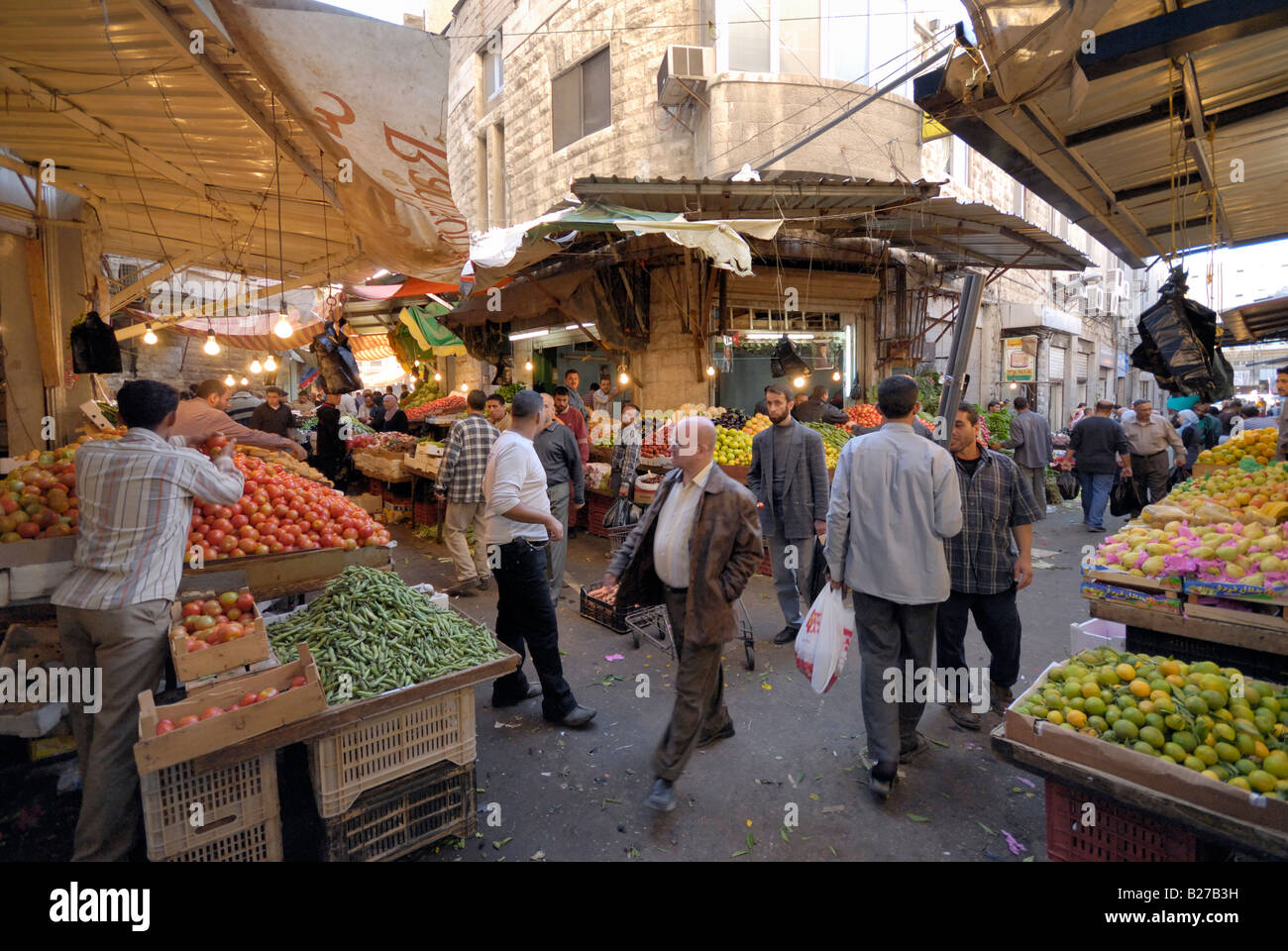 Fruit and vegetable market, Amman, Jordan, Arabia Stock Photo - Alamy