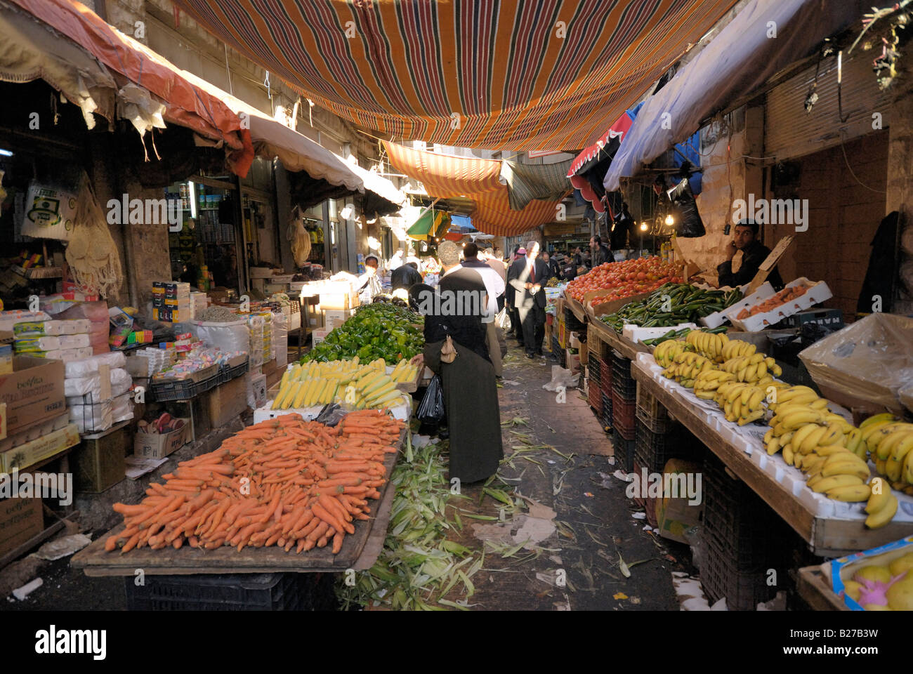 Fruit and vegetable market, Amman, Jordan, Arabia Stock Photo - Alamy