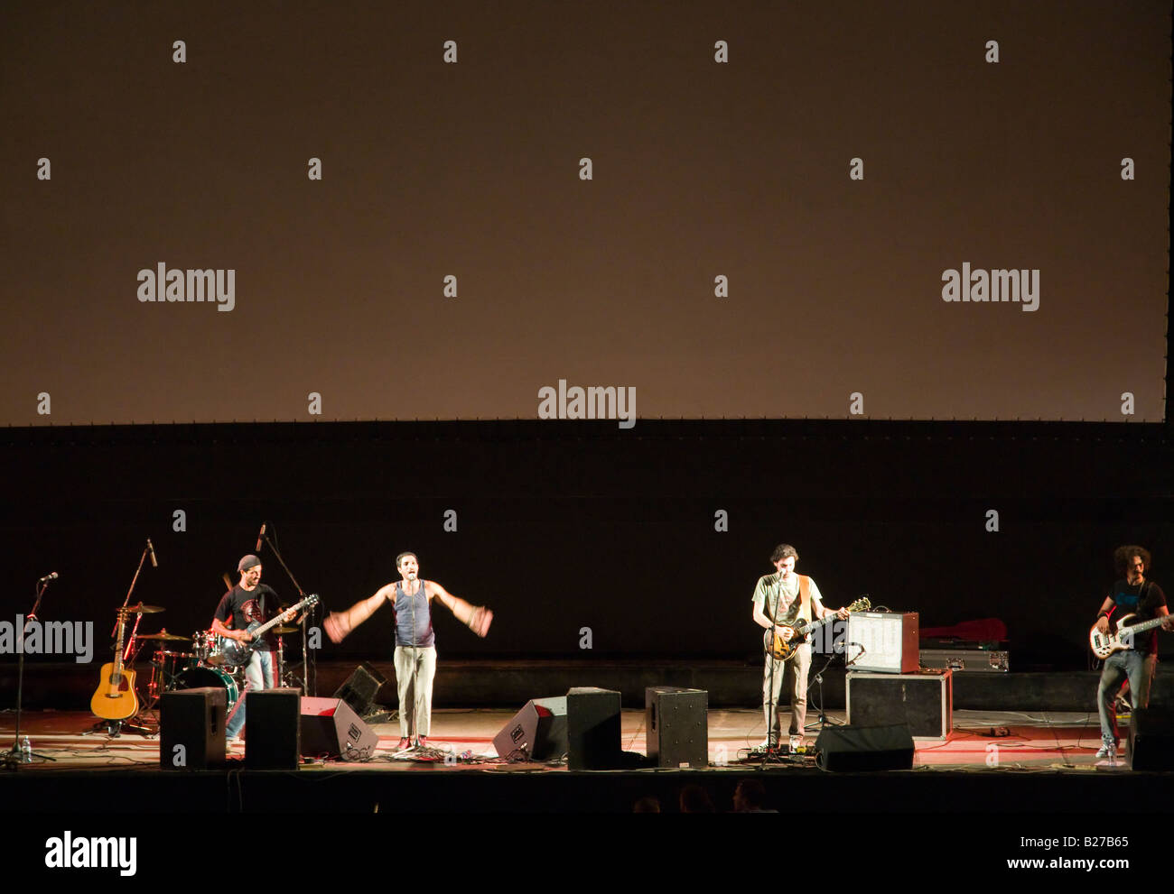 Israel Jerusalem Old Train Station compound outdoor rock concert at ...