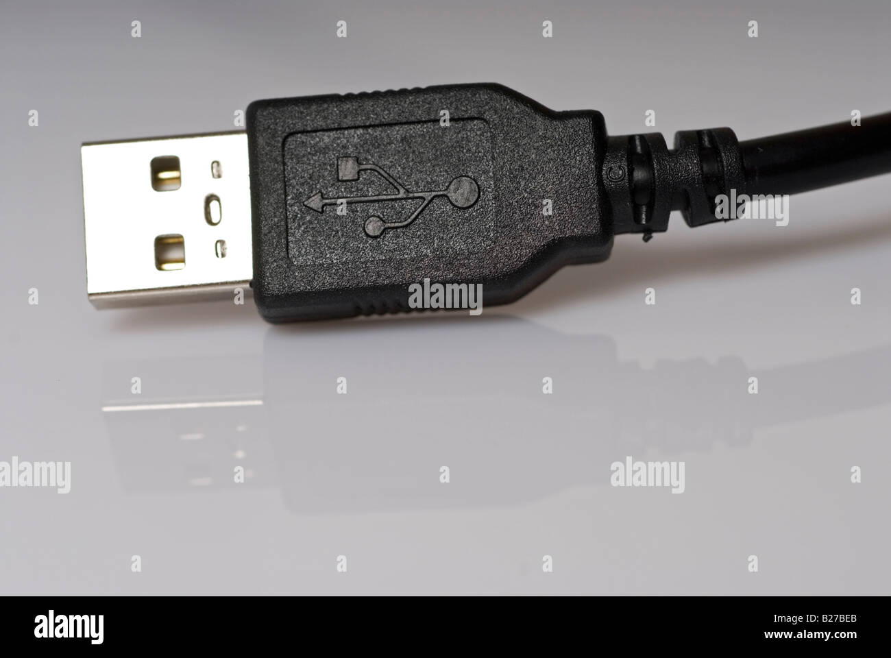 Stock photo of a close up image of a standard USB connector for a ...