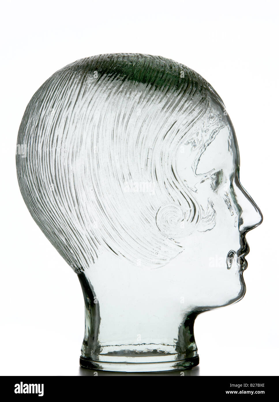 Glass head in profile Stock Photo - Alamy