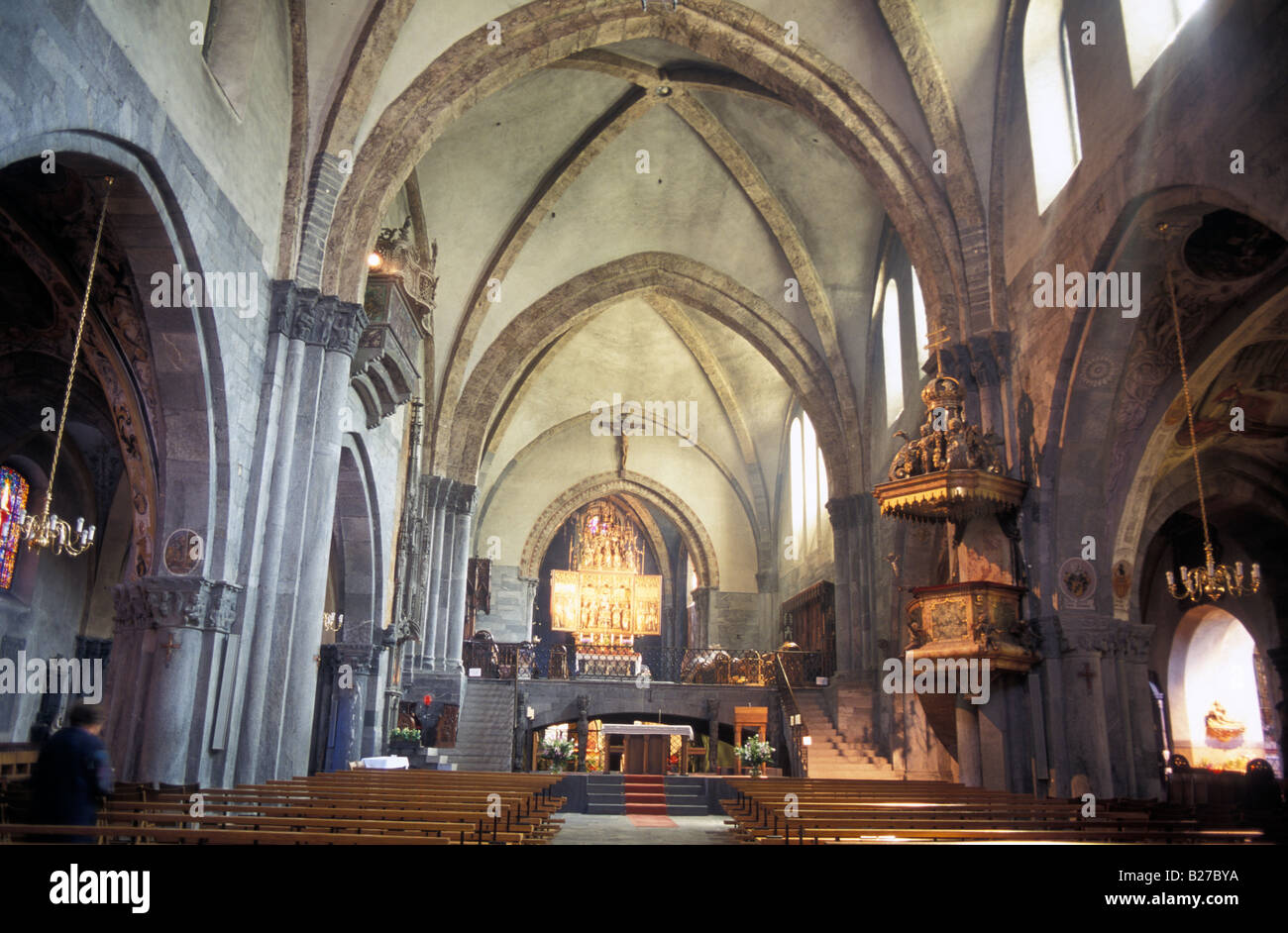 Cathedral St luzius in Chur Grisons Switzerland Stock Photo - Alamy