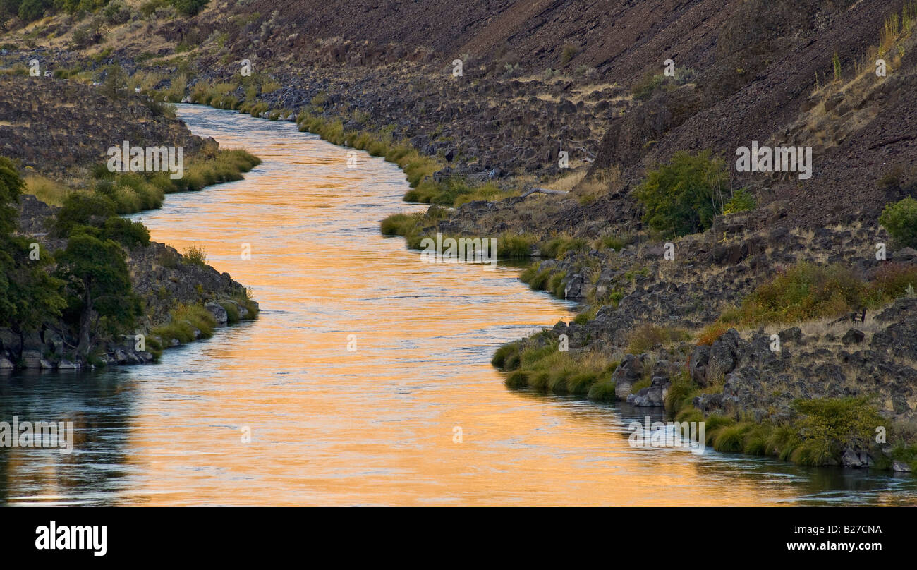 Deschutes River just above Sherar s Bridge north central Oregon Stock ...