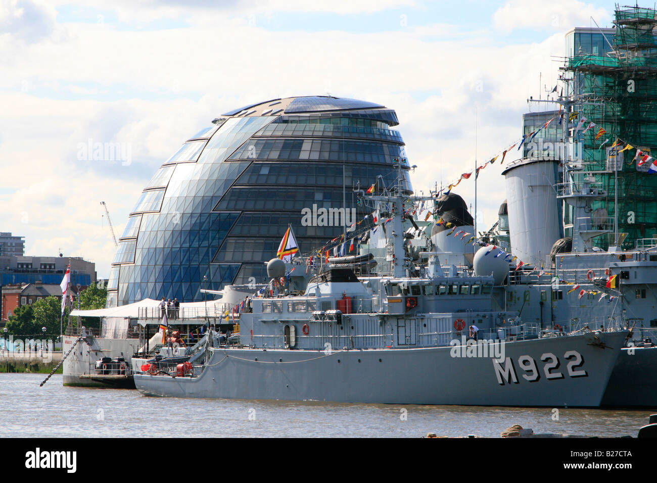 royal Navy cruiser by GLA headquarters ken livingstone mayor for london ...