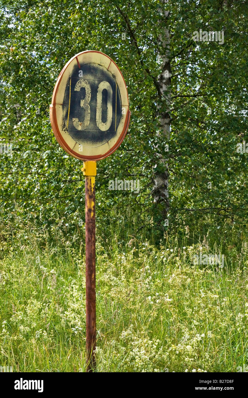 Old road sign Stock Photo - Alamy