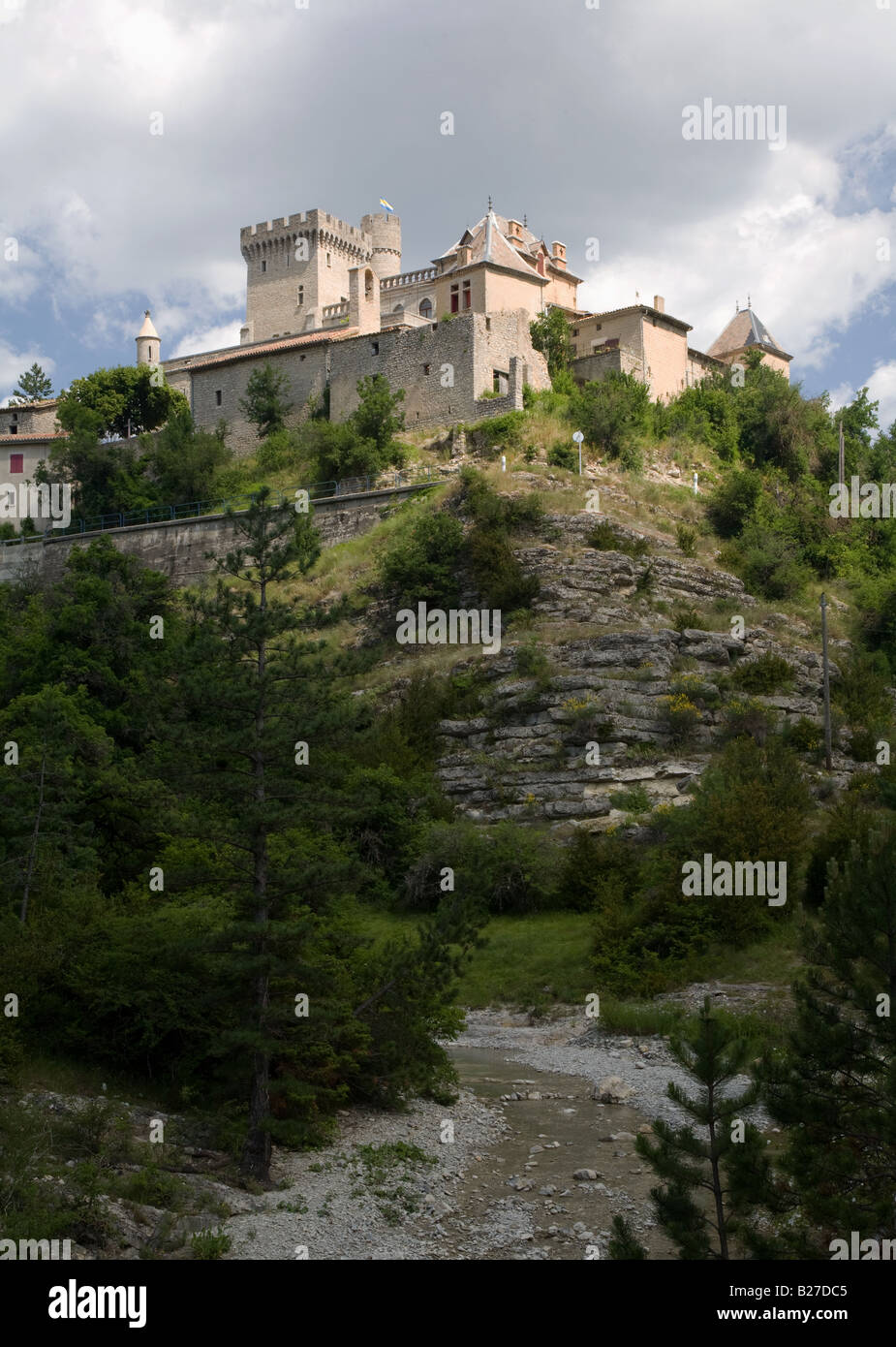 Aulan Chateau Drome Provence France Stock Photo - Alamy