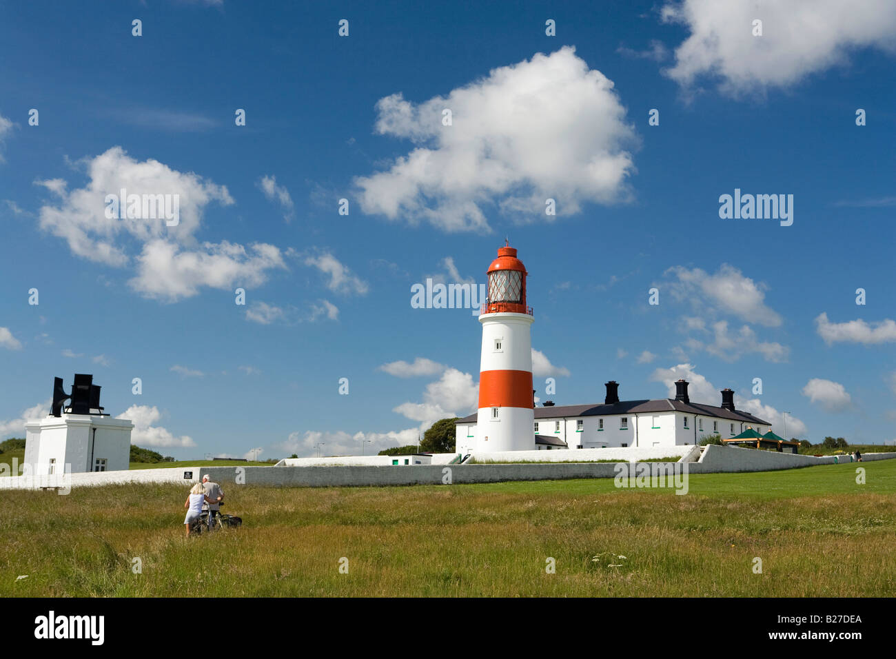 UK Tyne and Wear Sunderland Souter lighthouse opened 1871 worlds first ...