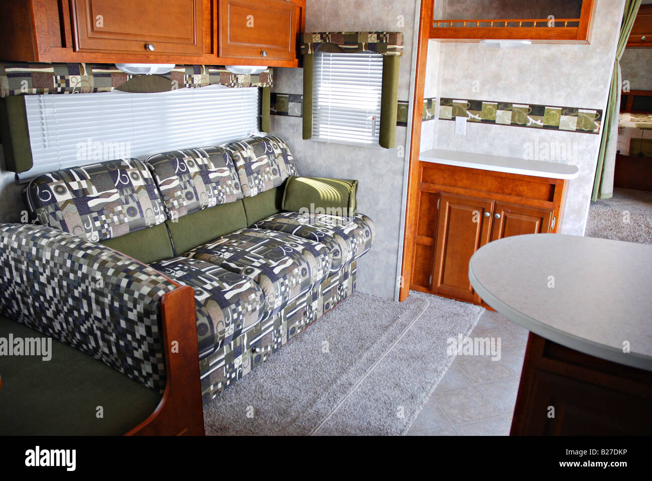 Interior of a 5th wheel recreational vehicle Stock Photo - Alamy