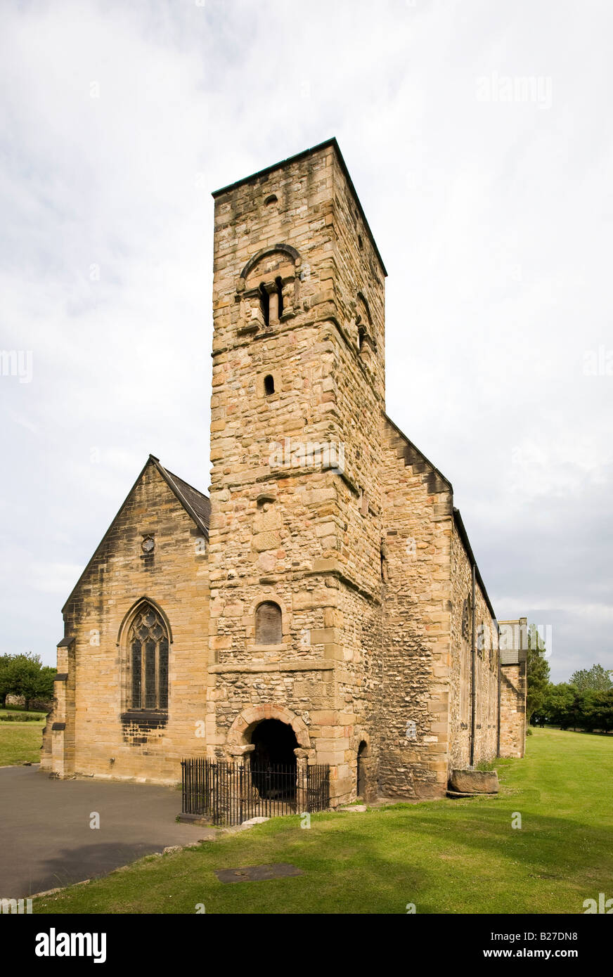 UK Tyne and Wear Sunderland Monkwearmouth St Peters Church one of ...