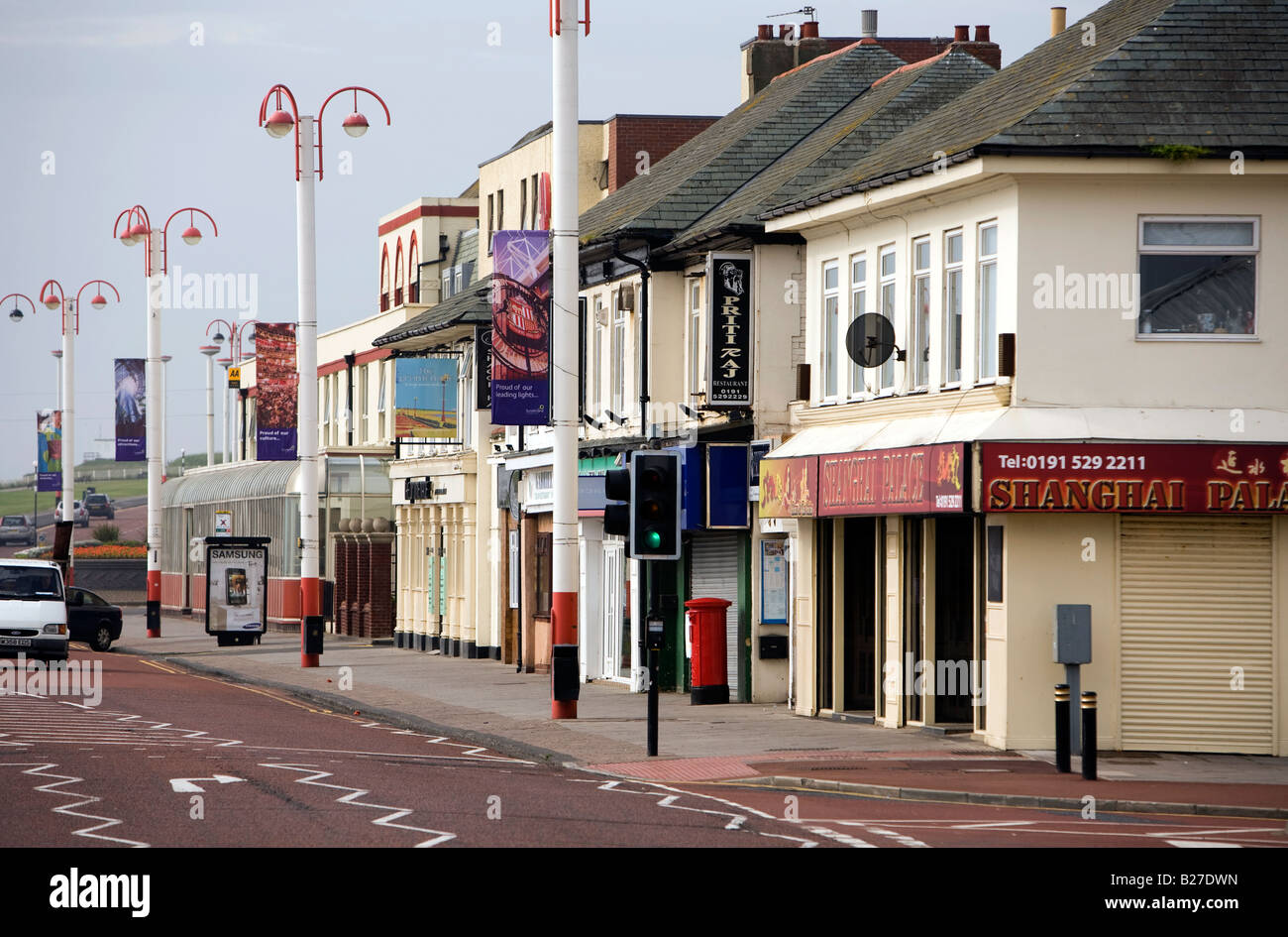 UK Tyne and Wear Sunderland Seaburn seafront tourist businesses Stock ...
