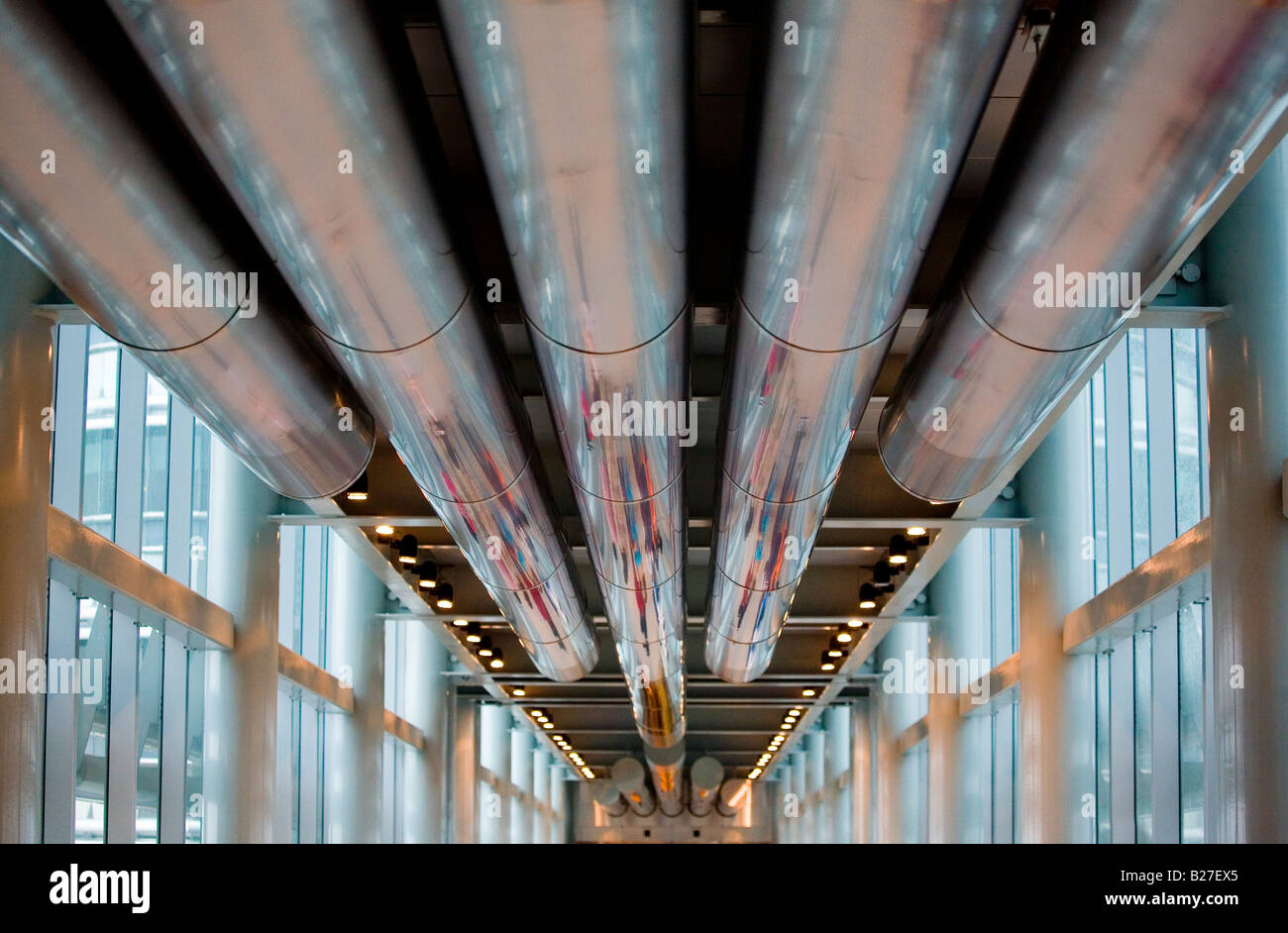 Ceiling of passageway between the Petronas Towers, Kuala Lumpur ...