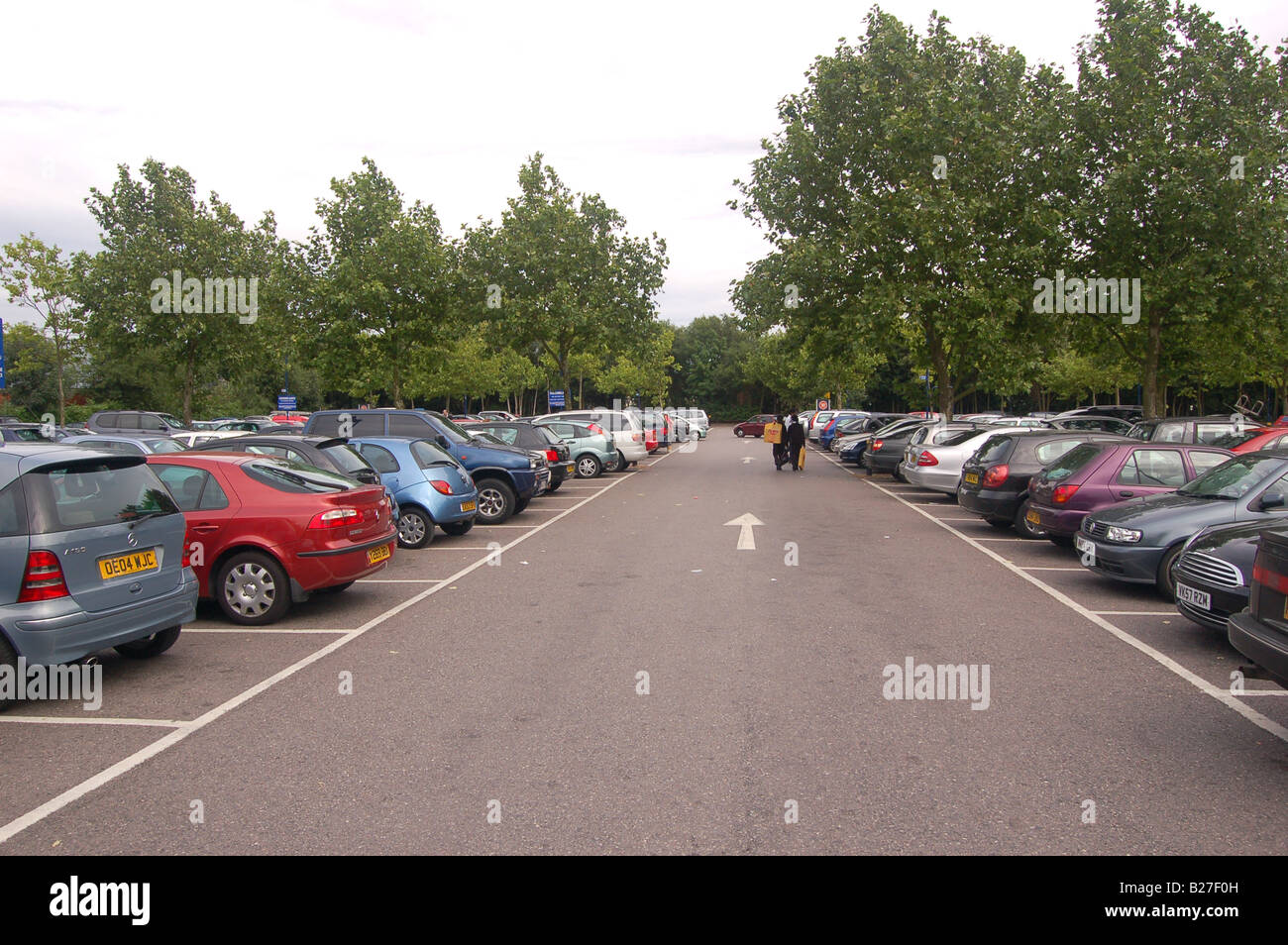 Broadgate Shopping Cnt car park, Edgware, London, England, Uk Stock ...